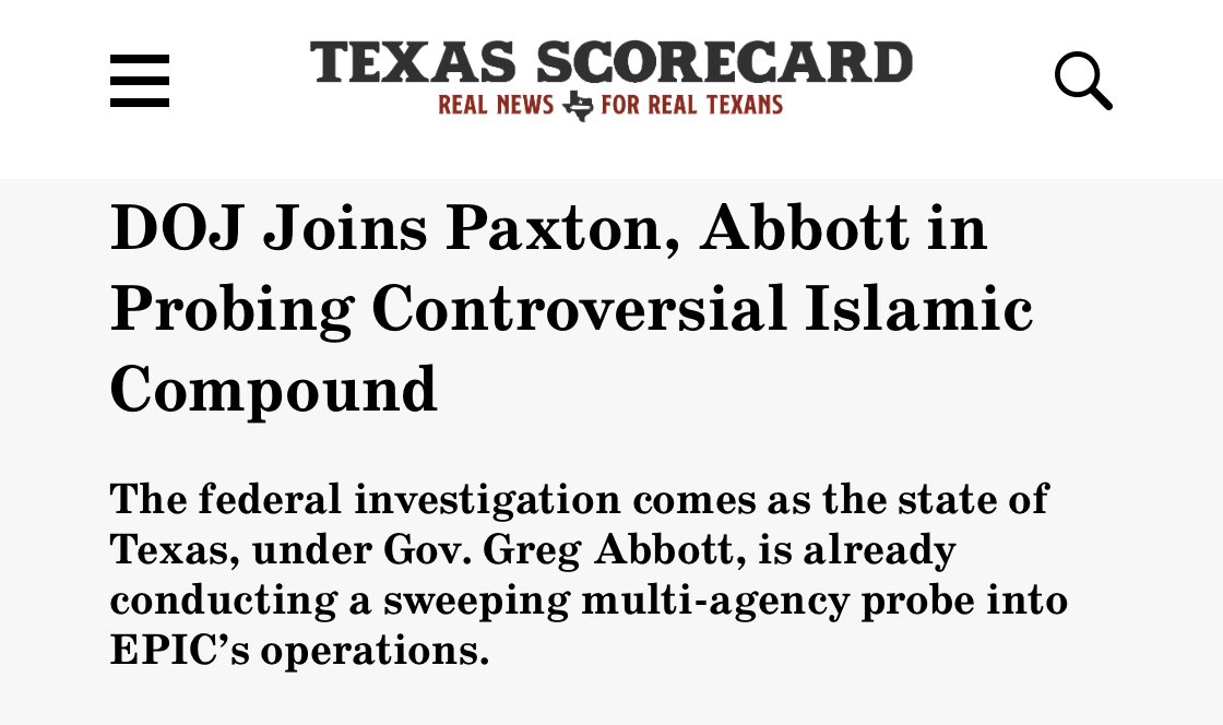 DOJ Investigates 402-Acre Muslim EPIC City Near Dallas; Texas Halts ...