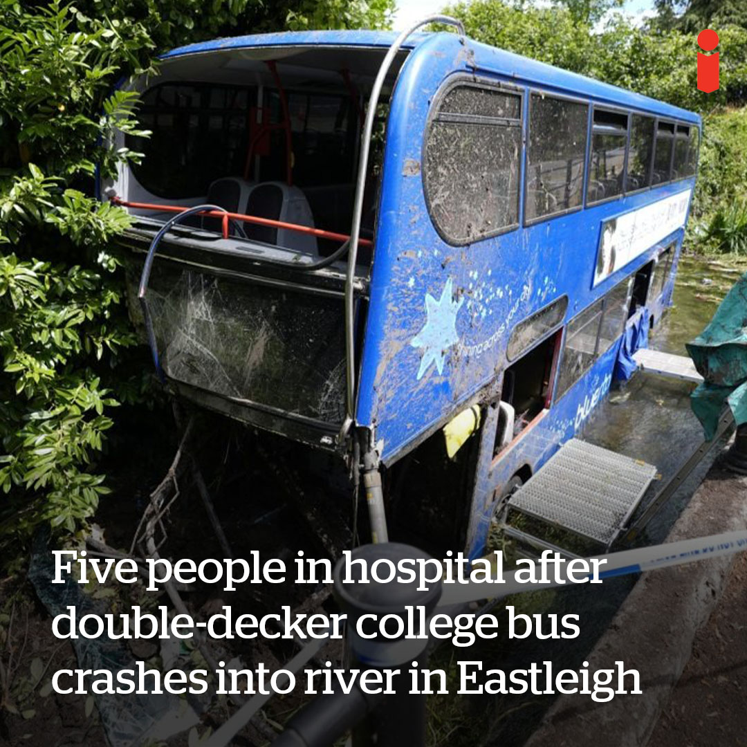 Double-Decker Bluestar Bus Carrying Students Crashes Into River Itchen ...