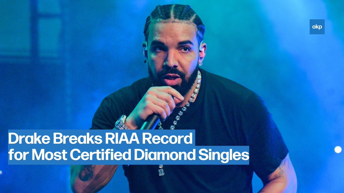 Drake Becomes First Artist With 10 RIAA Diamond Singles, Surpassing ...