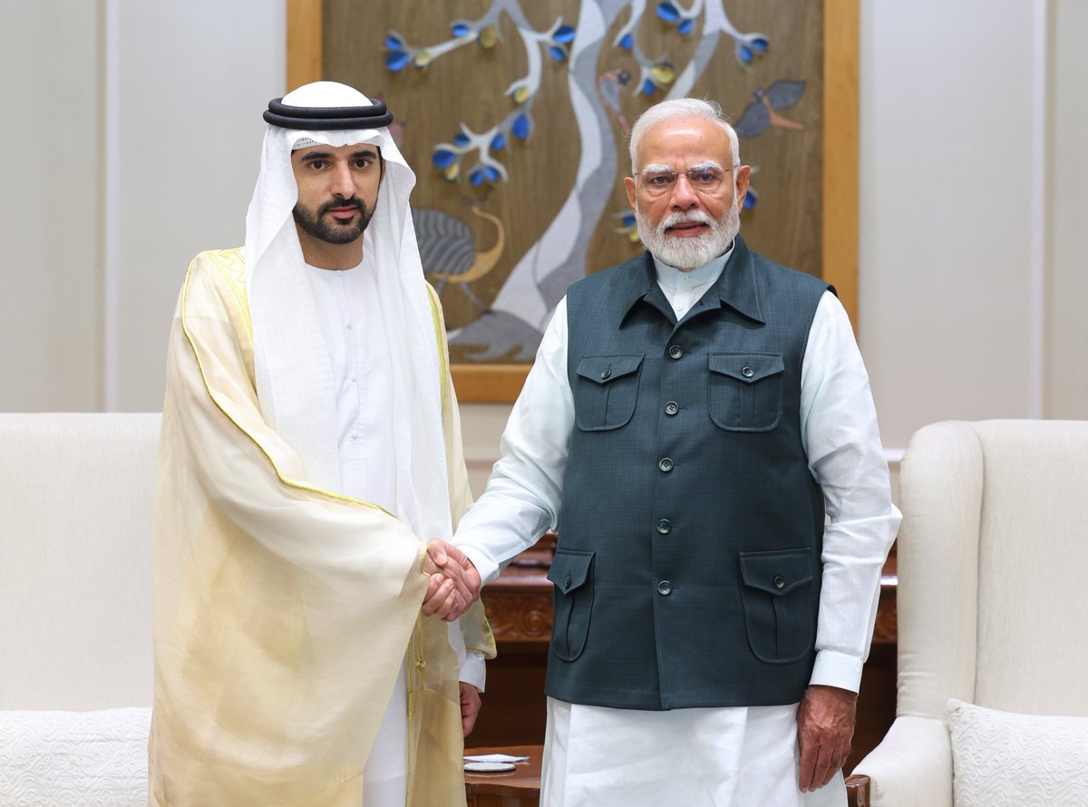 Dubai Crown Prince Sheikh Hamdan's First Official Visit to India, Meets ...