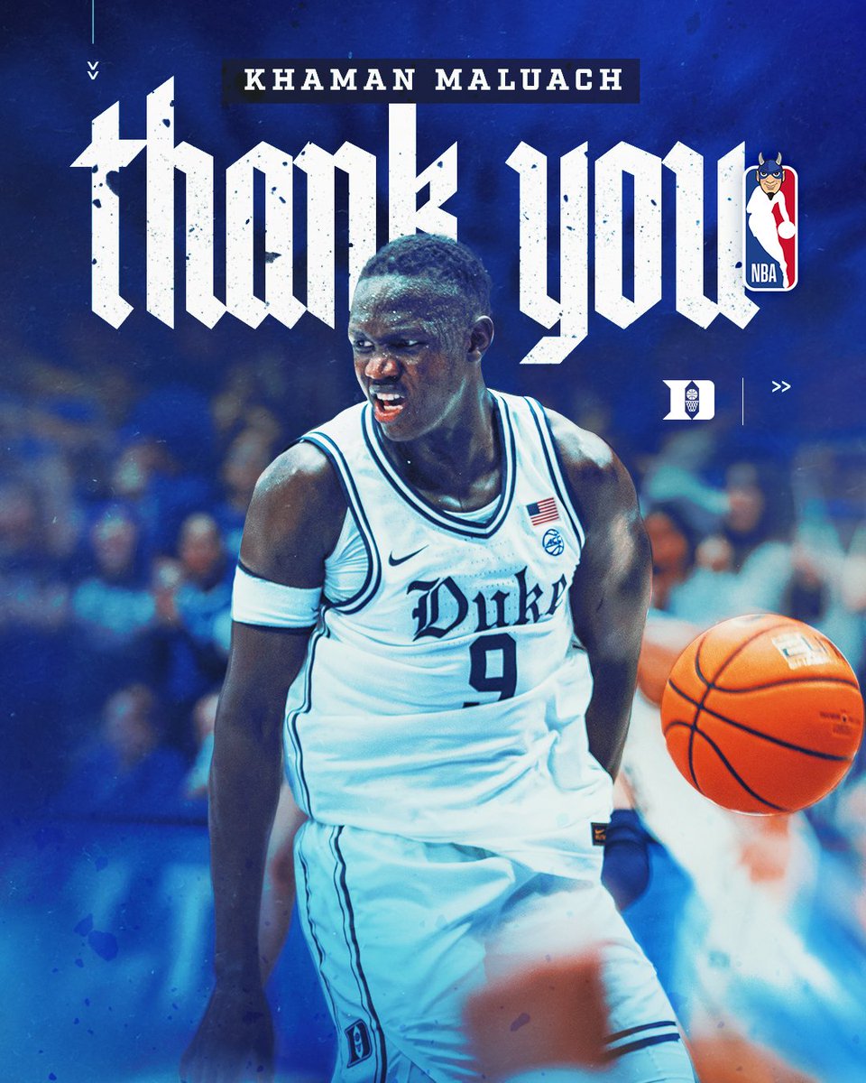 Duke Freshman Center Khaman Maluach Declares for 2025 NBA Draft as ...