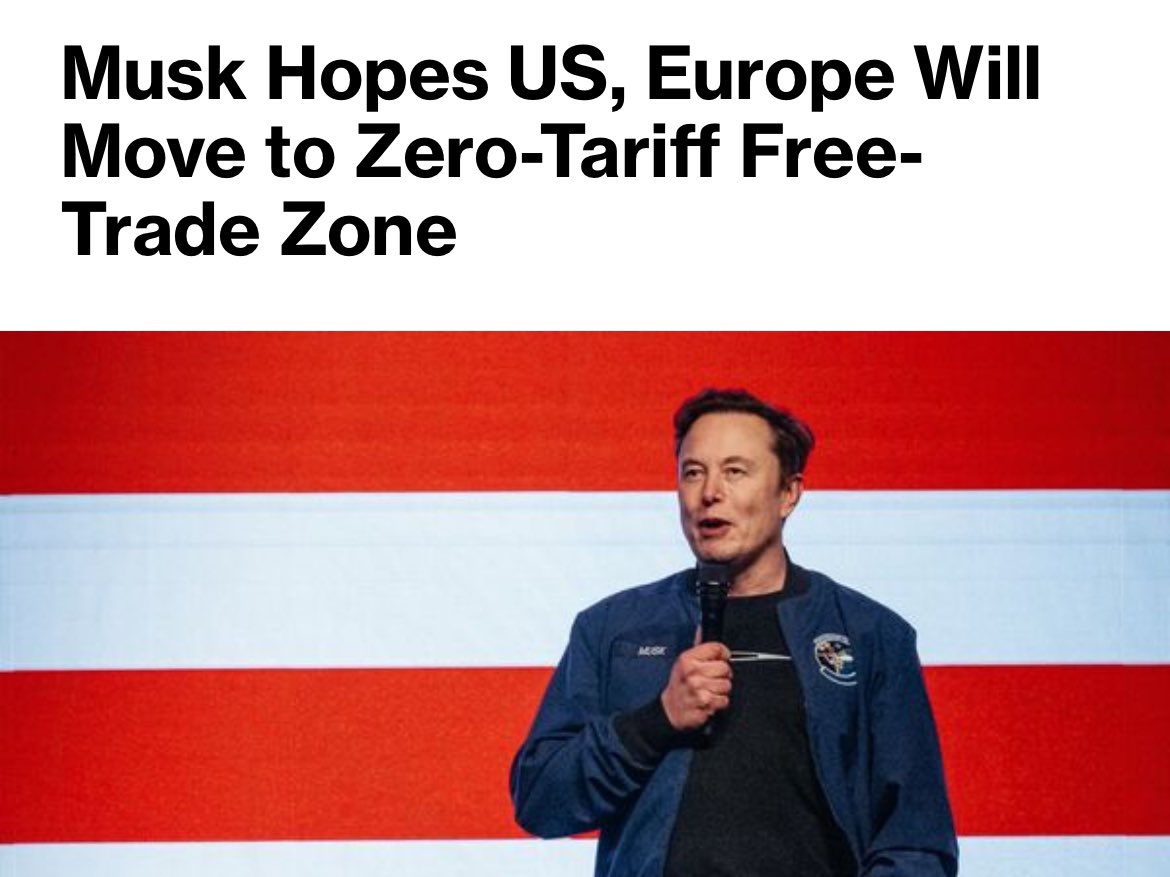 Elon Musk Calls for Zero-Tariff Free Trade Zone Between US and Europe | DeepNewz Europe