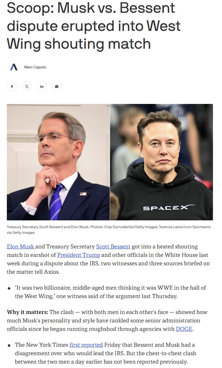 Elon Musk and Scott Bessent Clash Over IRS Leadership, Shapley Ousted ...