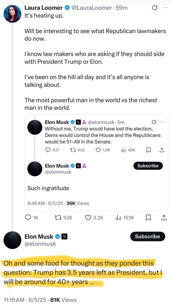 Elon Musk Tells Congress: Trump Has 3.5 Years Left, Credits GOP Wins ...