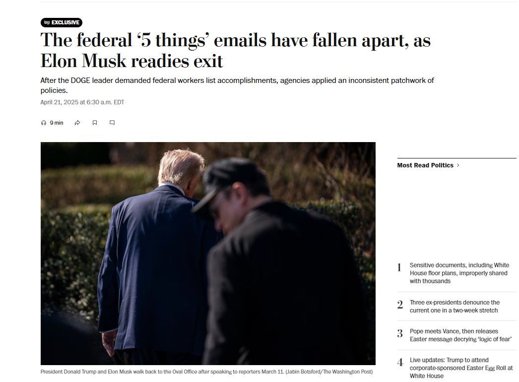 Elon Musk’s Federal ‘5 Things’ Email Mandate Falters Amid Noncompliance ...