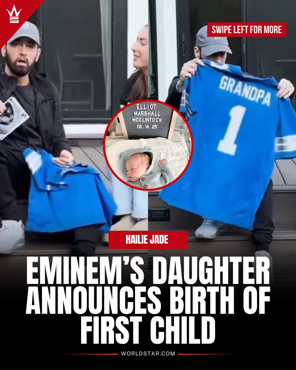 Eminem, 52, Becomes Grandfather as Daughter Hailie Jade Welcomes Son Elliot Marshall McClintock ...