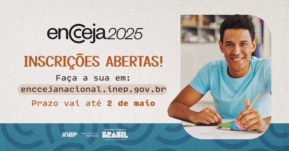 Encceja 2025 Registrations Open Until May 2; Enem Fee Exemption April ...