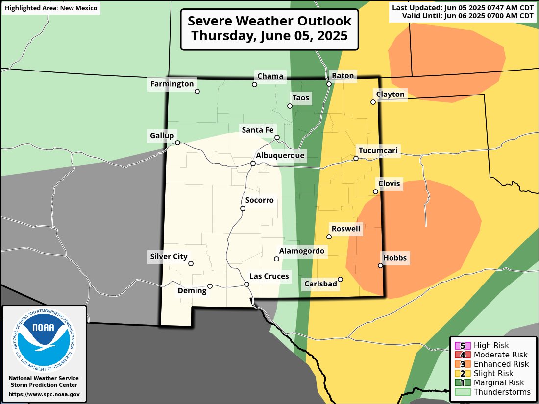 Enhanced Risk Level 3 Severe Storms With Tornadoes, Large Hail Up to 3. ...