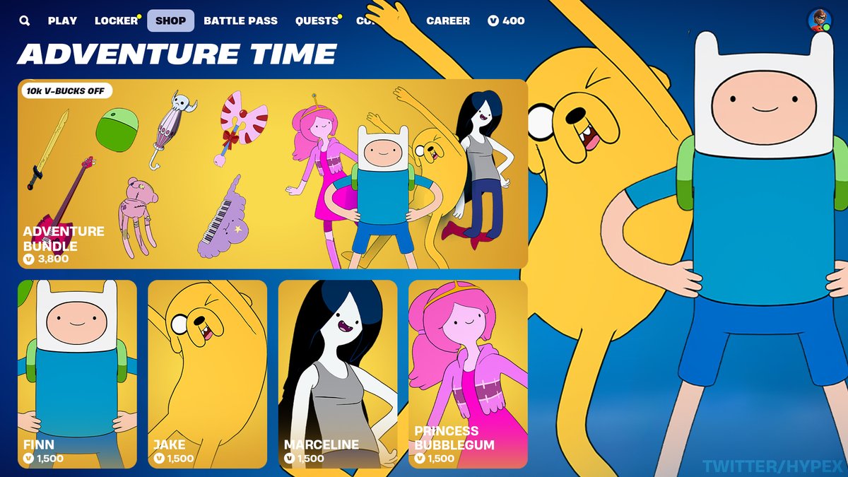 Epic Games Launches 'Adventure Time' Skins in Fortnite with Bundle at ...