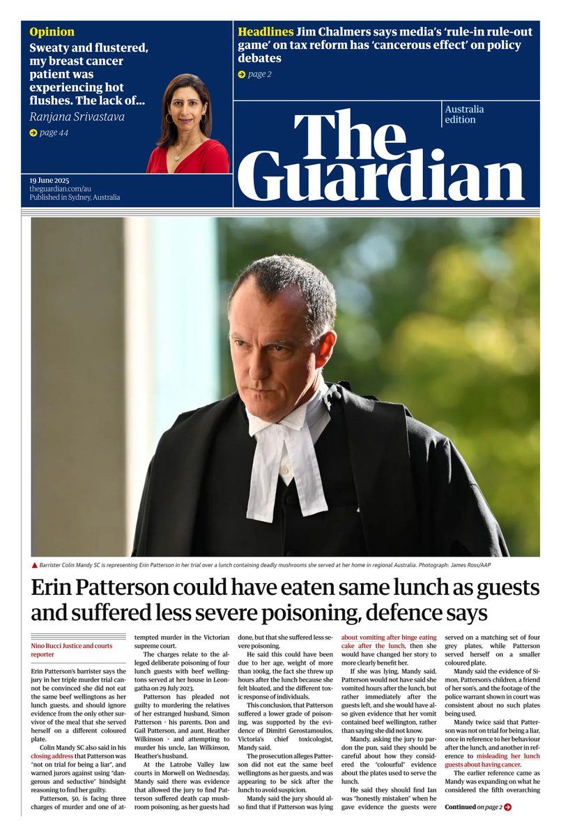 Erin Patterson Faces Three Murder Charges as Mushroom Murder Trial ...
