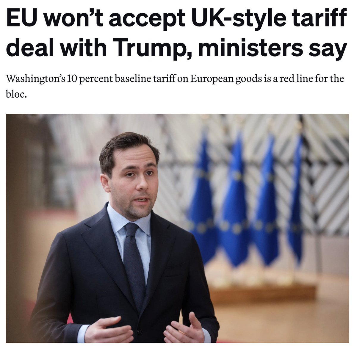 EU Trade Ministers Reject U.S. Deal With 10% Tariff Similar to UK ...