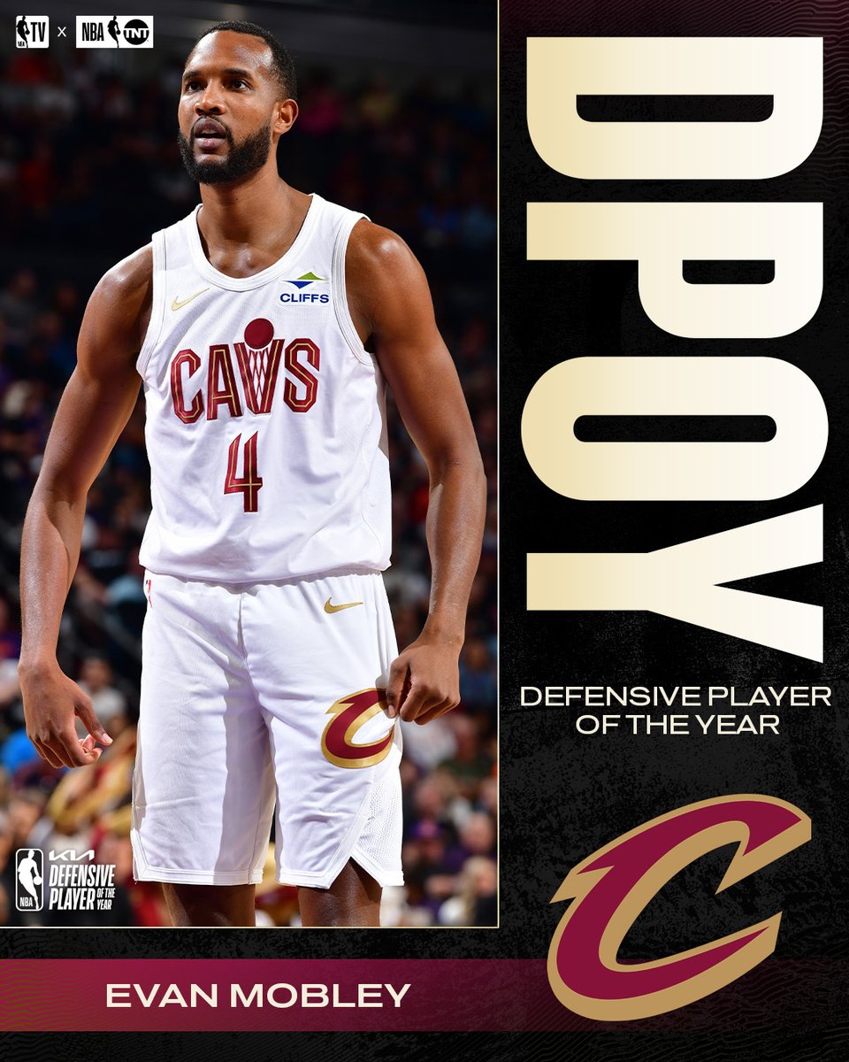 Evan Mobley Named 2024-25 NBA Defensive Player of the Year, a First for ...