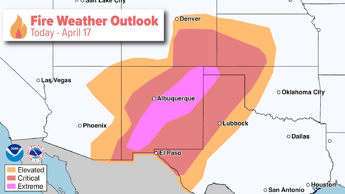 Extremely Critical Fire Weather Risk Hits New Mexico, Texas, Oklahoma ...