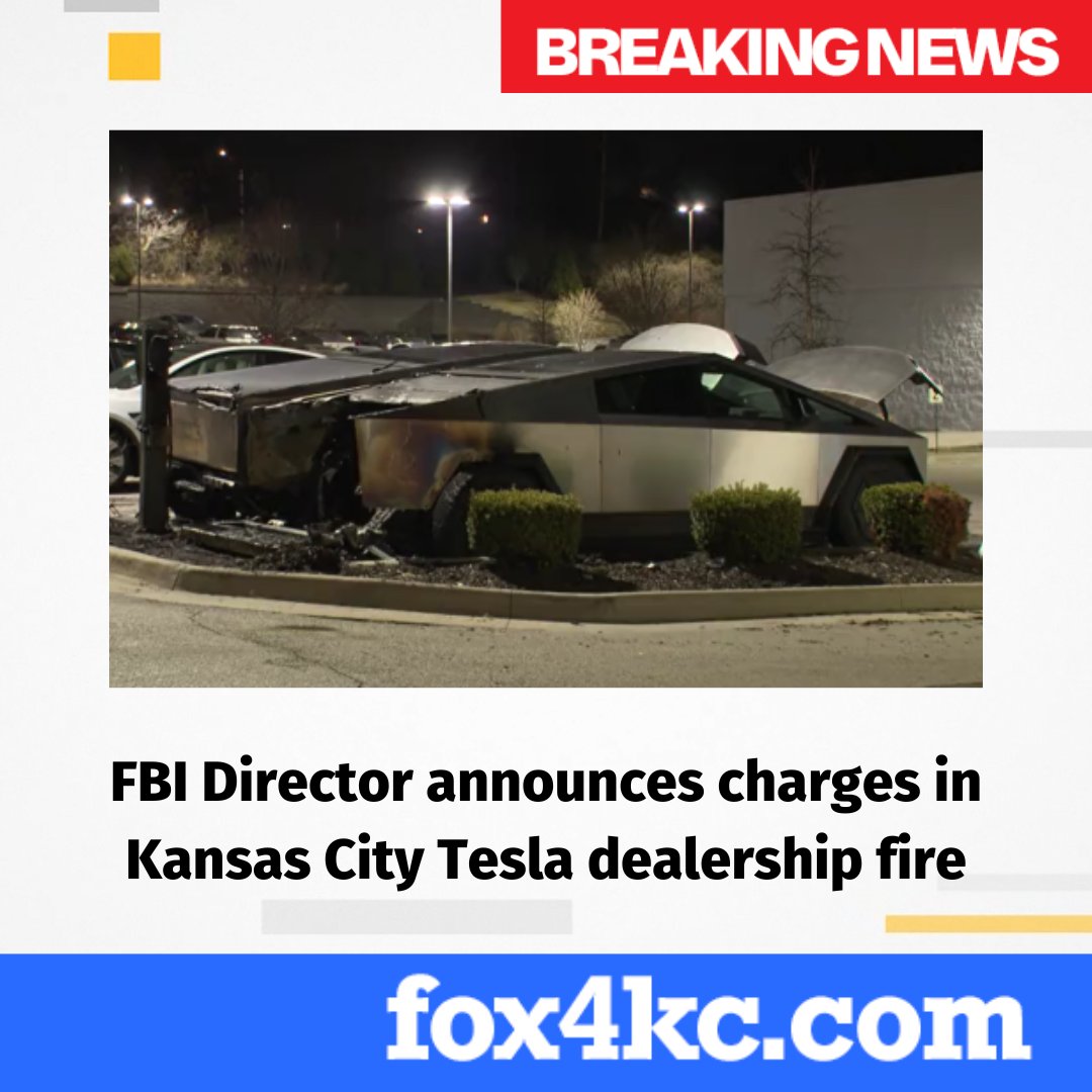 FBI Arrests 19‑Year‑Old in Kansas City Tesla Dealership Arson amid ...