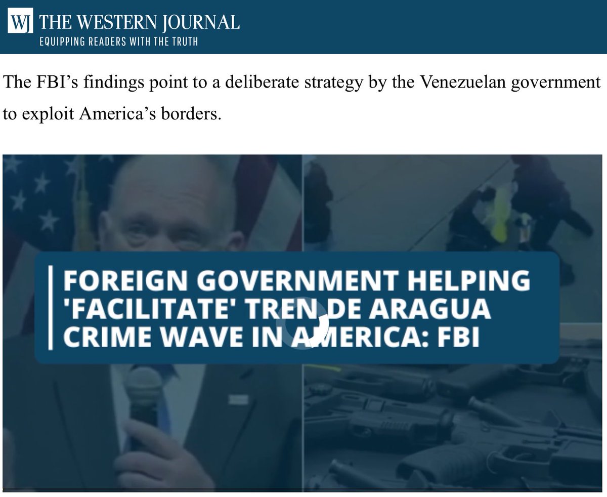 FBI Assesses Venezuelan Officials Facilitate Tren de Aragua Gang ...