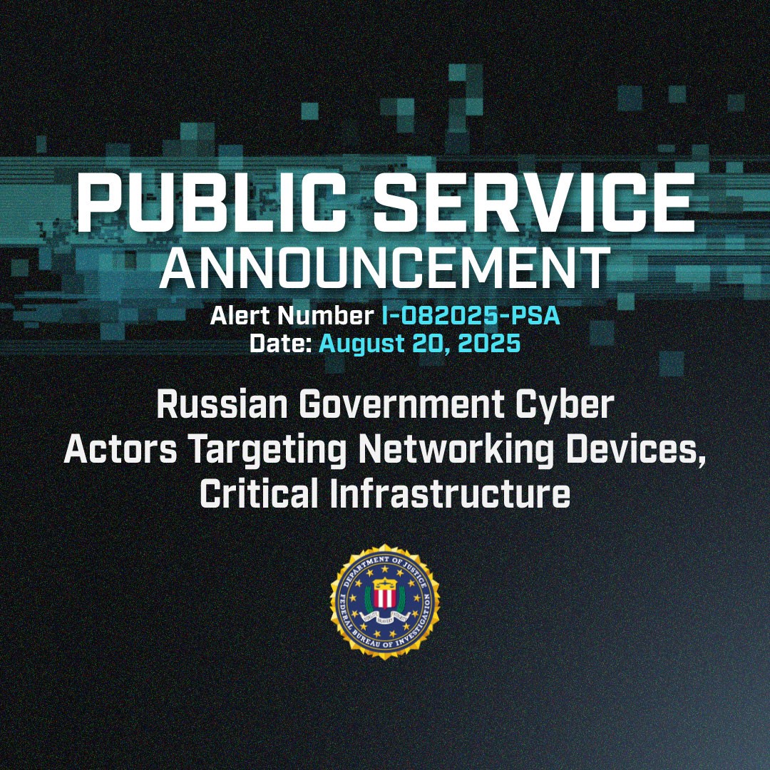 FBI Warns of Russian FSB-Linked Static Tundra Exploiting 7-Year-Old ...