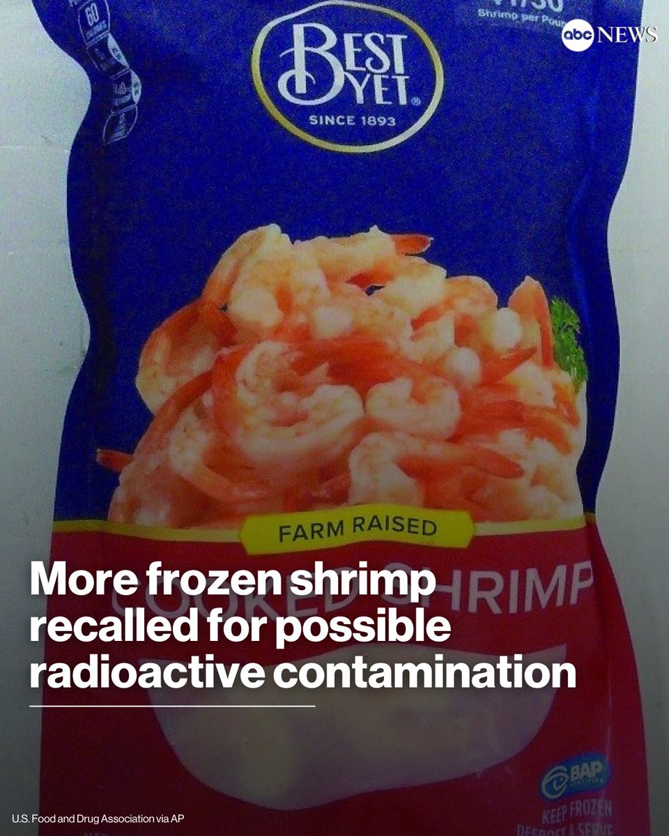 FDA Warns of Cesium-137 Radioactive Contamination in Frozen Shrimp Sold ...