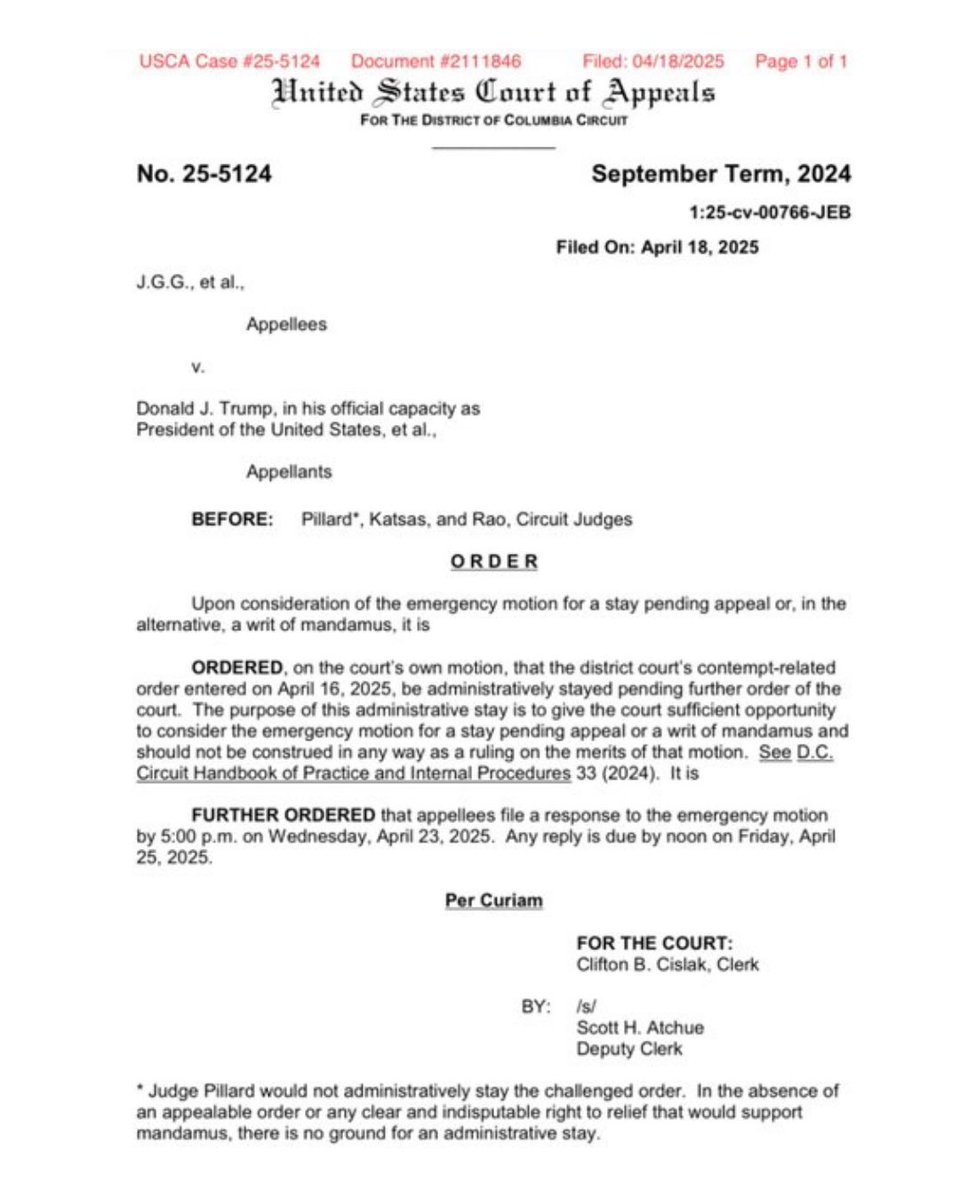 Federal Appeals Court Halts Contempt Proceedings Over Trump's ...