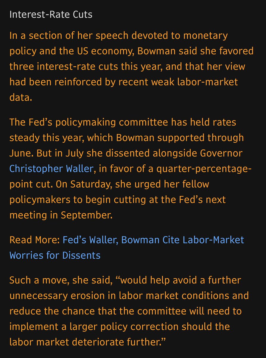 Fed’s Bowman Sees Labor Softening, Reiterates Plan for Three 2025 Rate ...