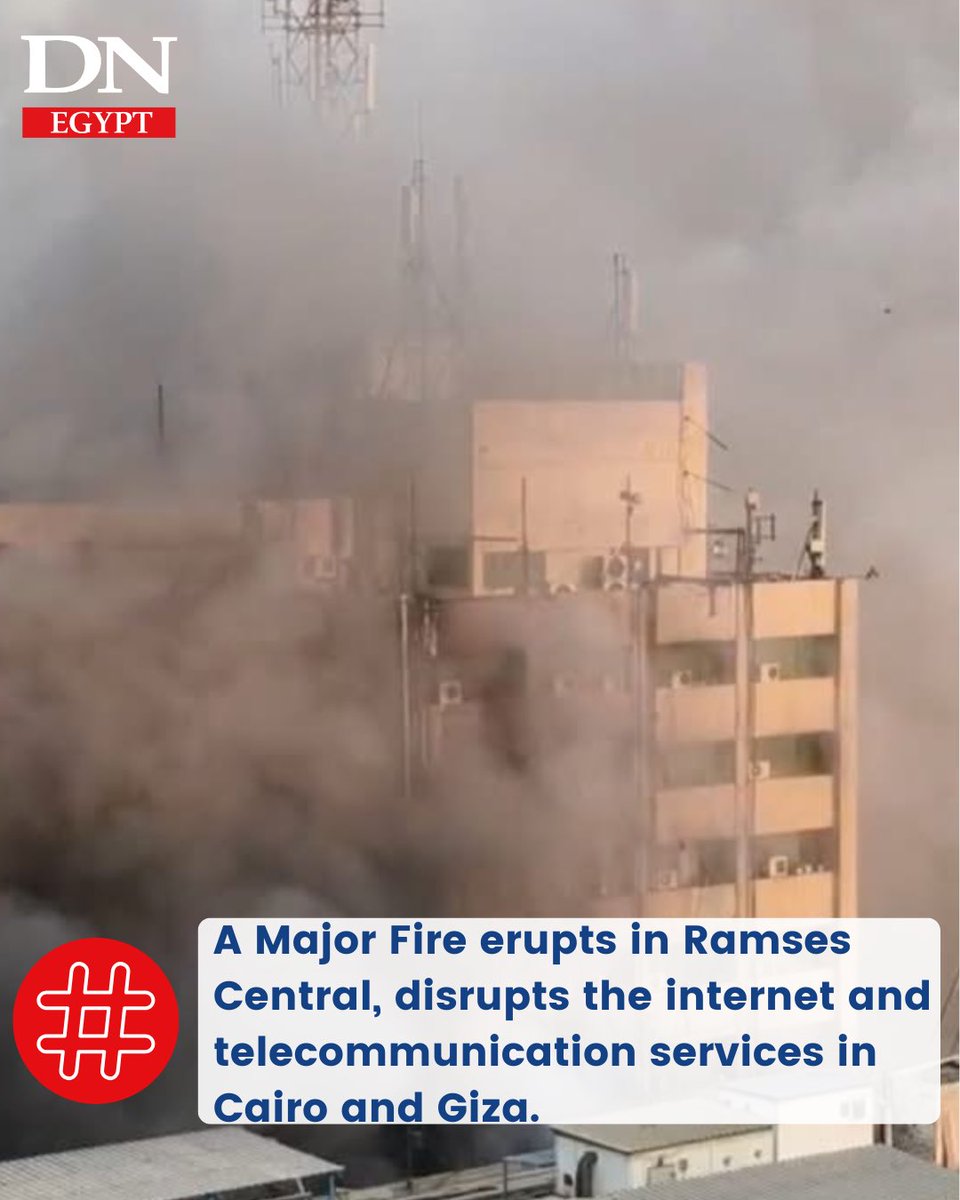 Fire at Telecom Egypt Ramses Hub Injures 22, Cripples Cairo ...