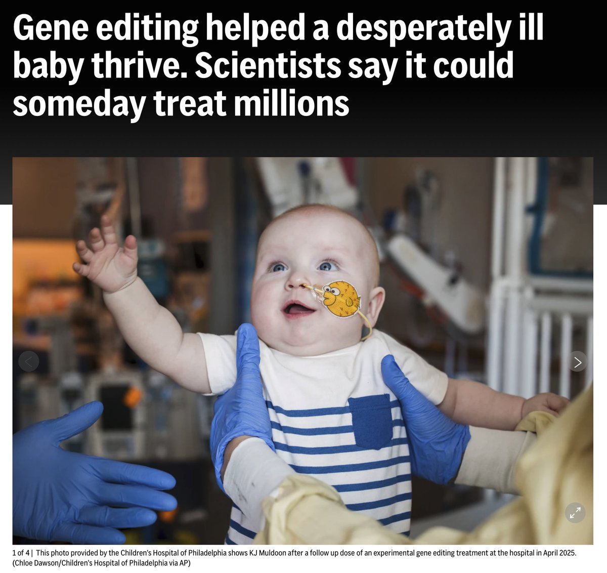 First Personalized CRISPR Therapy Treats Infant’s Rare CPS1 Deficiency ...