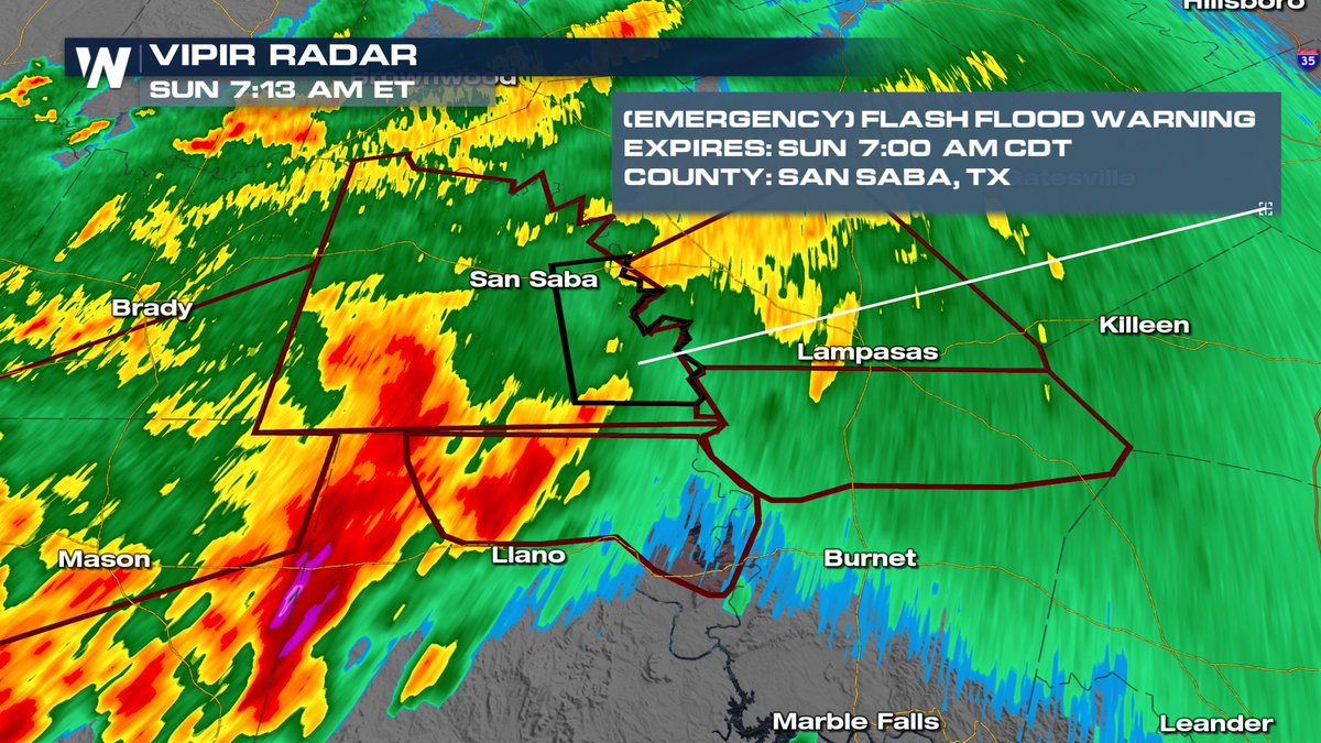 Flash Flood Emergency Declared in Concho Valley and Hill Country as ...