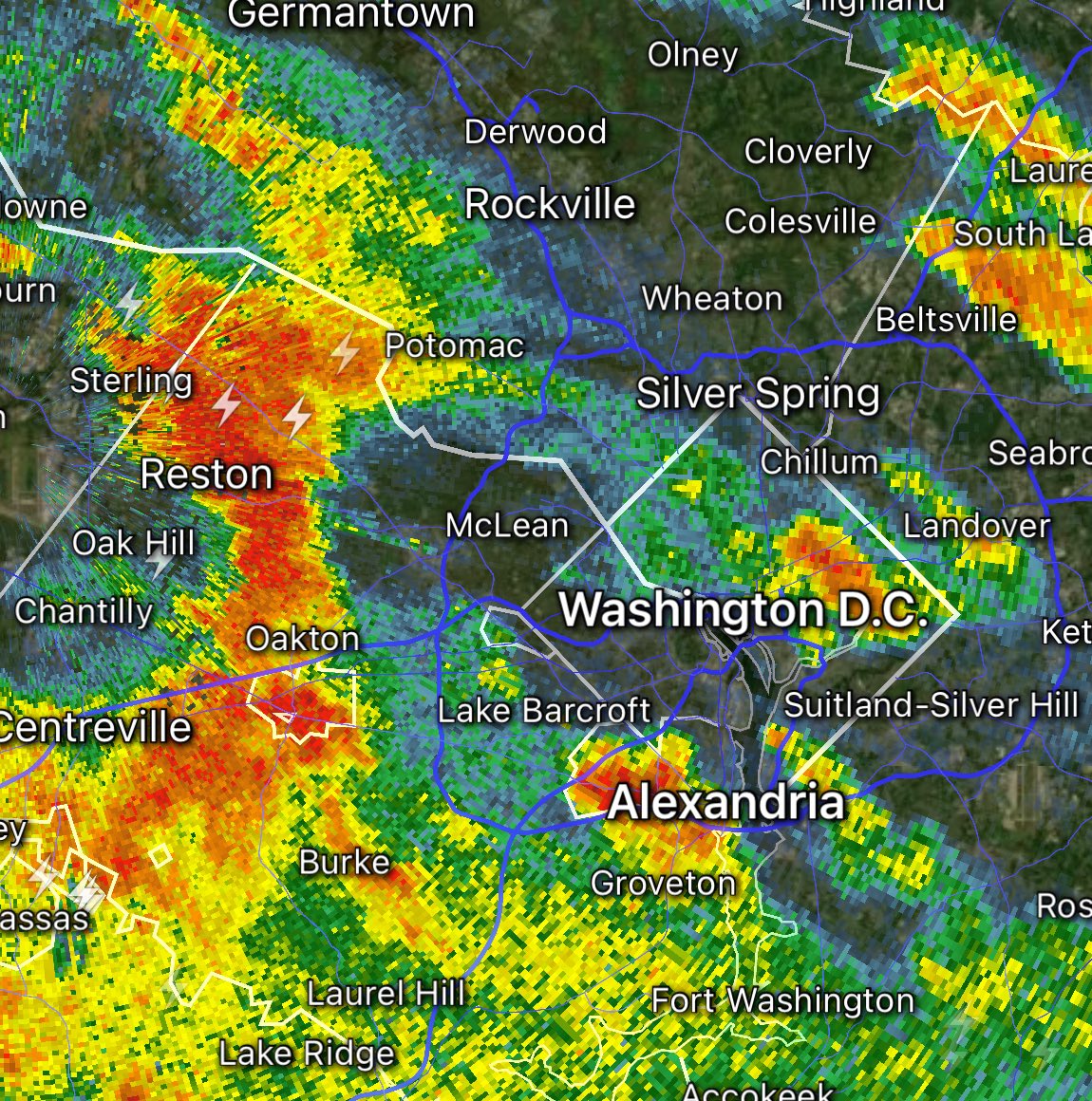 Flash Flood Warnings Hit Washington Area After Thunderstorms Dump 3 ...
