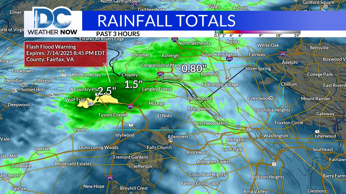 Flash Flooding Swamps Washington Area After Storms Dump Up to 2.5 ...