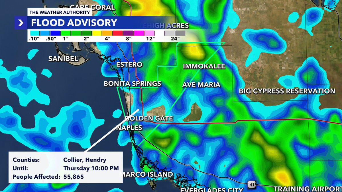 Flood Advisories Extended Through June 30 for Southwest Florida ...