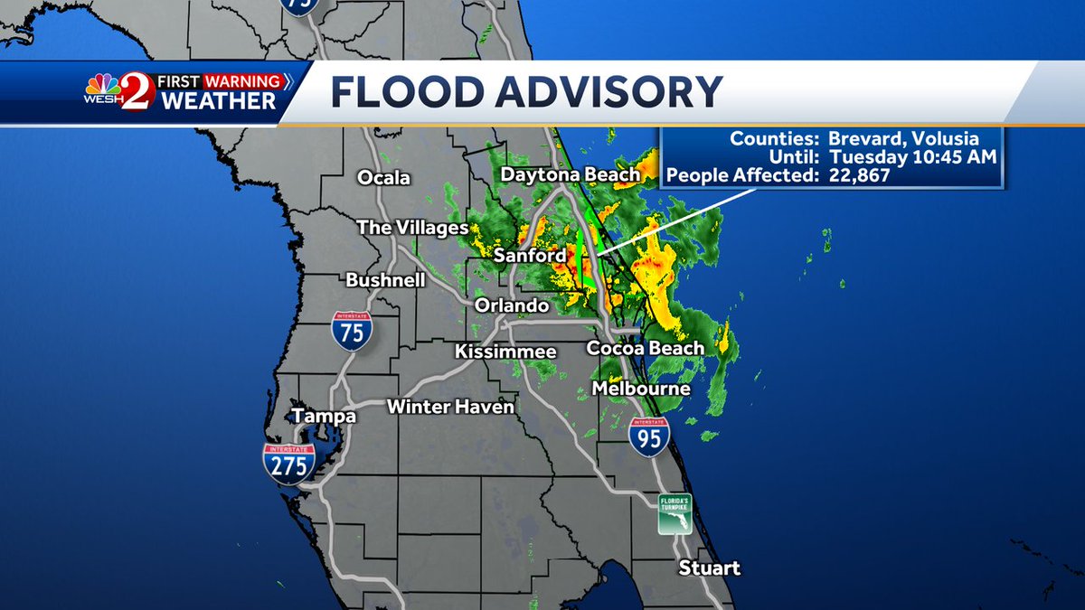 Flood Advisories and Flash Flood Warning Issued for Multiple Florida ...
