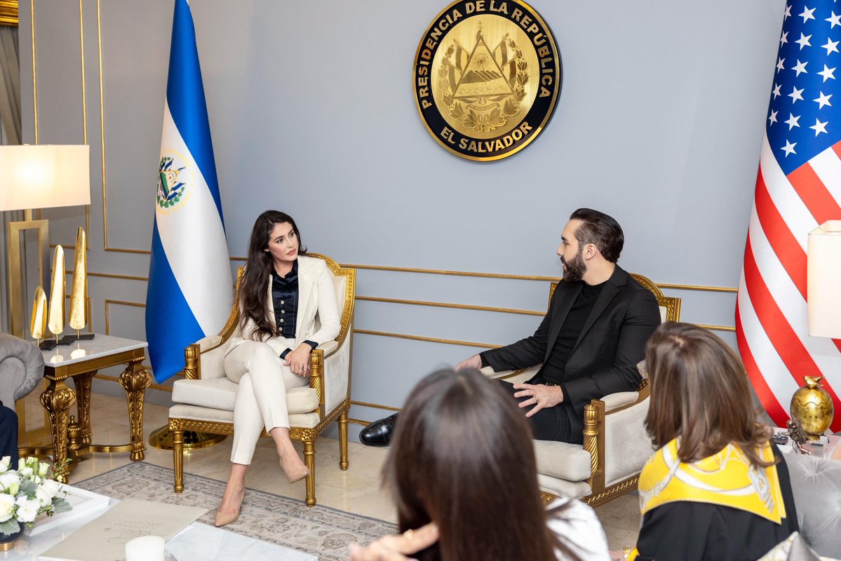 Florida Rep. Anna Paulina Luna Meets El Salvador President Nayib Bukele ...