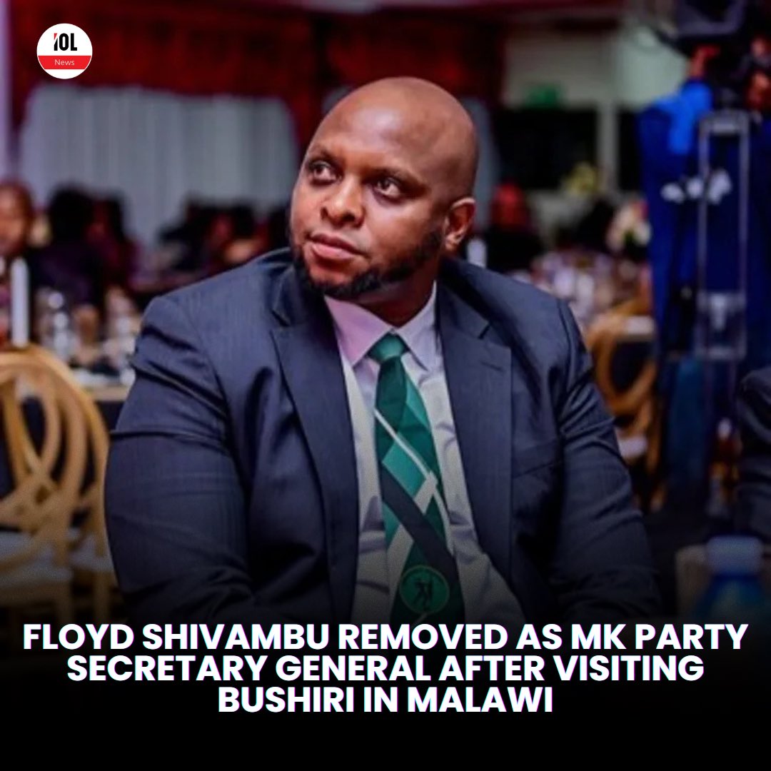 Floyd Shivambu Removed as MKP Secretary-General After Malawi Visit, Following Nathi Nhleko's ...