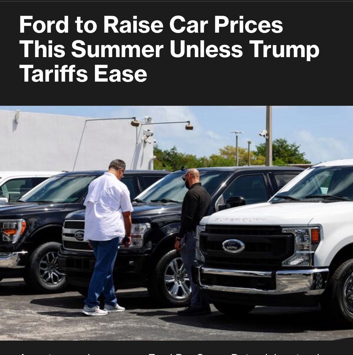 Ford Plans Vehicle Price Increase Starting May, June Arrival If Trump’s ...