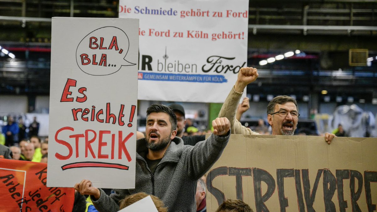 Ford Workers in Cologne Strike Over 2,900 Job Cuts, Marking First in ...