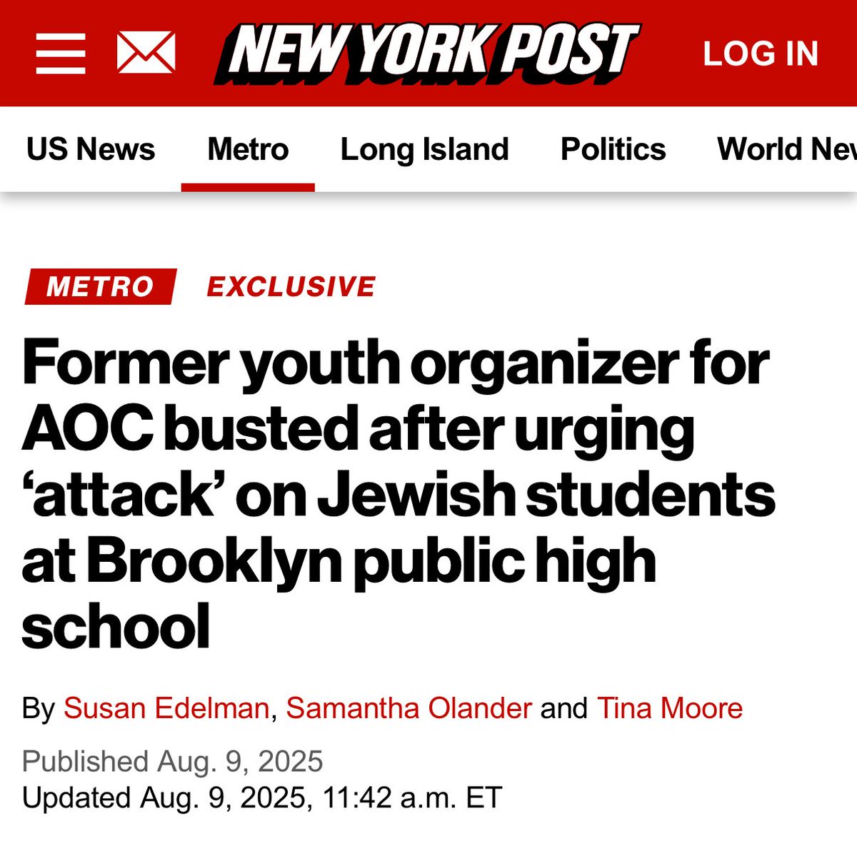 Former AOC Youth Organizer Arrested for Threatening Brooklyn High ...