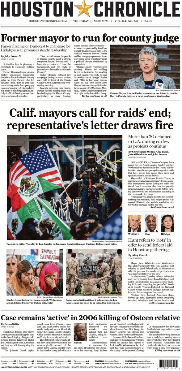 Former Houston Mayor Annise Parker Announces 2026 Democratic Primary Run for Harris County Judge ...