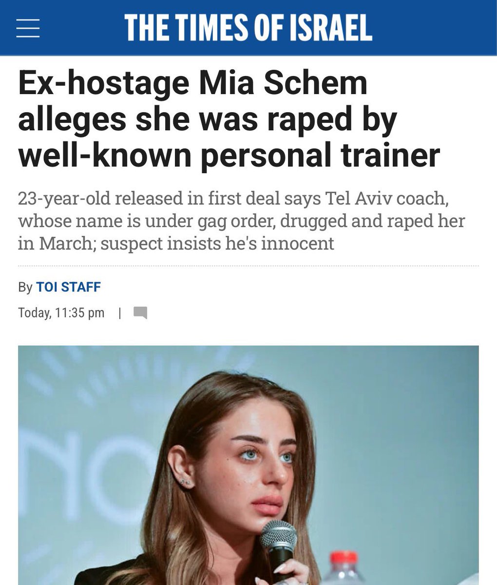 Former Israeli Captive Mia Schem Files Rape Complaint Against Tel Aviv ...