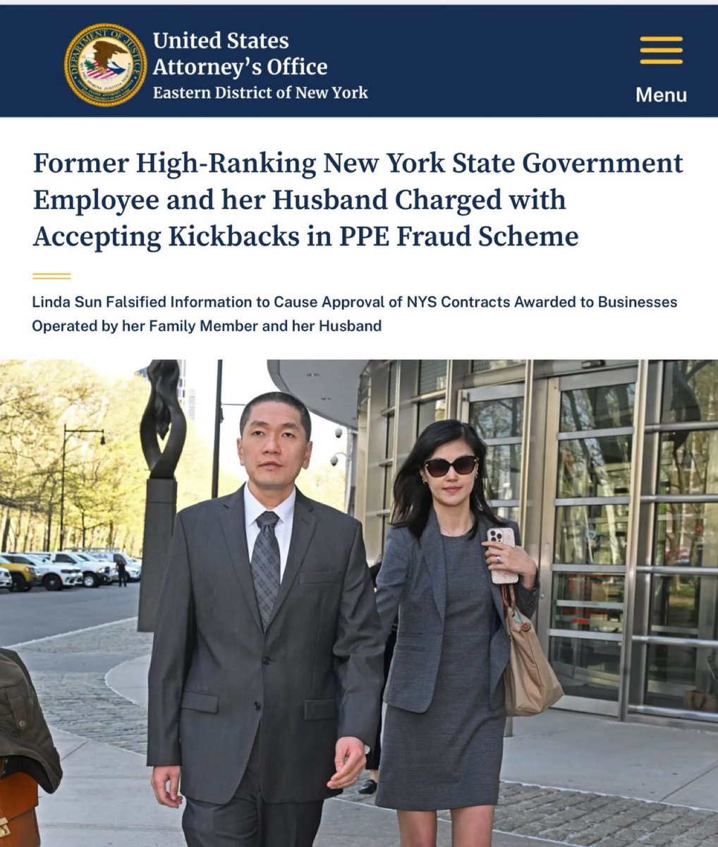Former NY DEI Director and Deputy Chief of Staff Linda Sun Indicted for ...