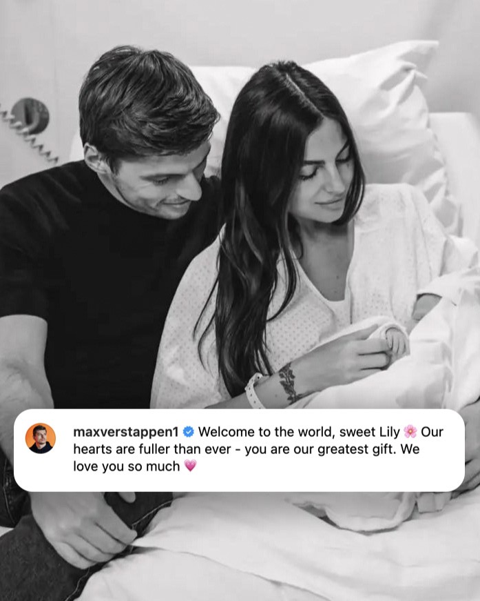 Four-Time F1 Champion Max Verstappen and Kelly Piquet Welcome Daughter ...