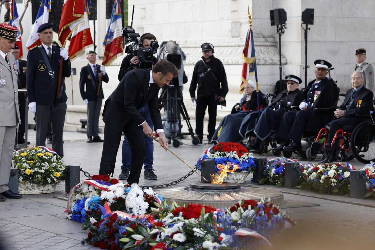 France Marks 80th Anniversary of Nazi Capitulation with Macron Paying ...