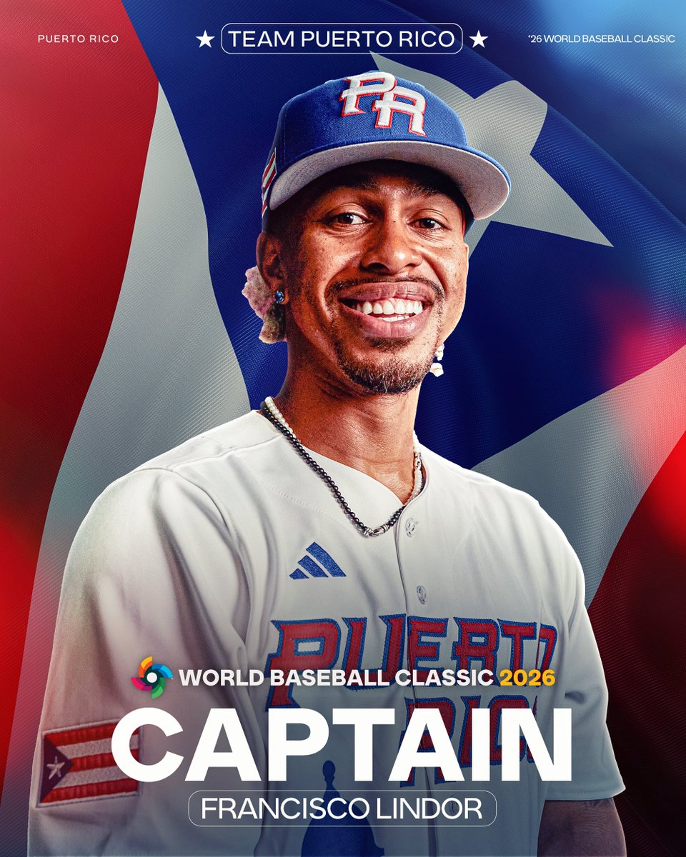 Francisco Lindor Named Captain of Team Puerto Rico for 2026 World Baseball Classic, Second ...