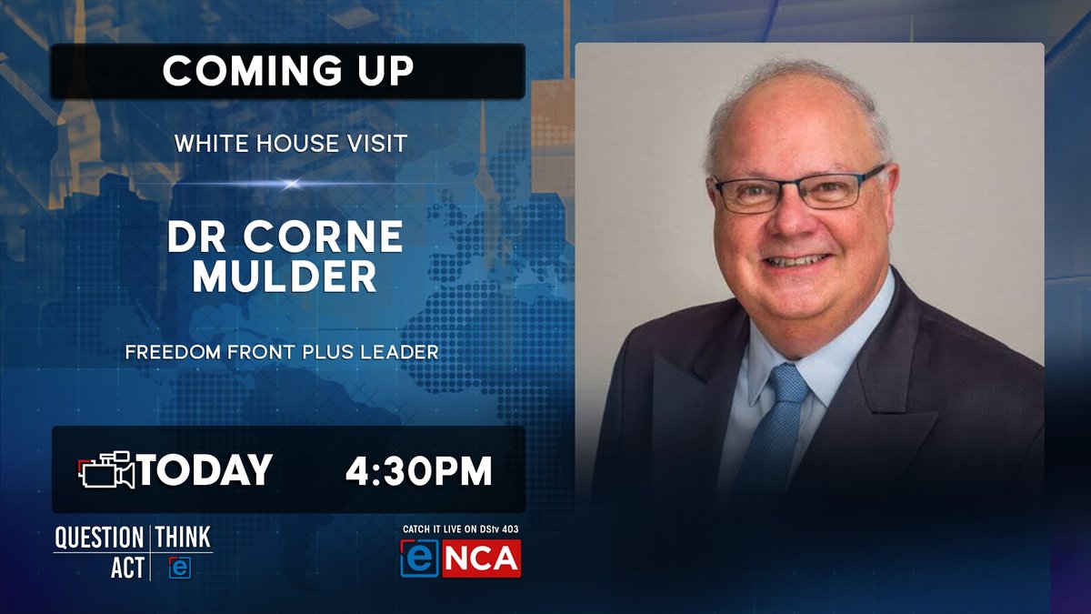 Freedom Front Plus Led by Dr. Corne Mulder Visits White House to Repair ...