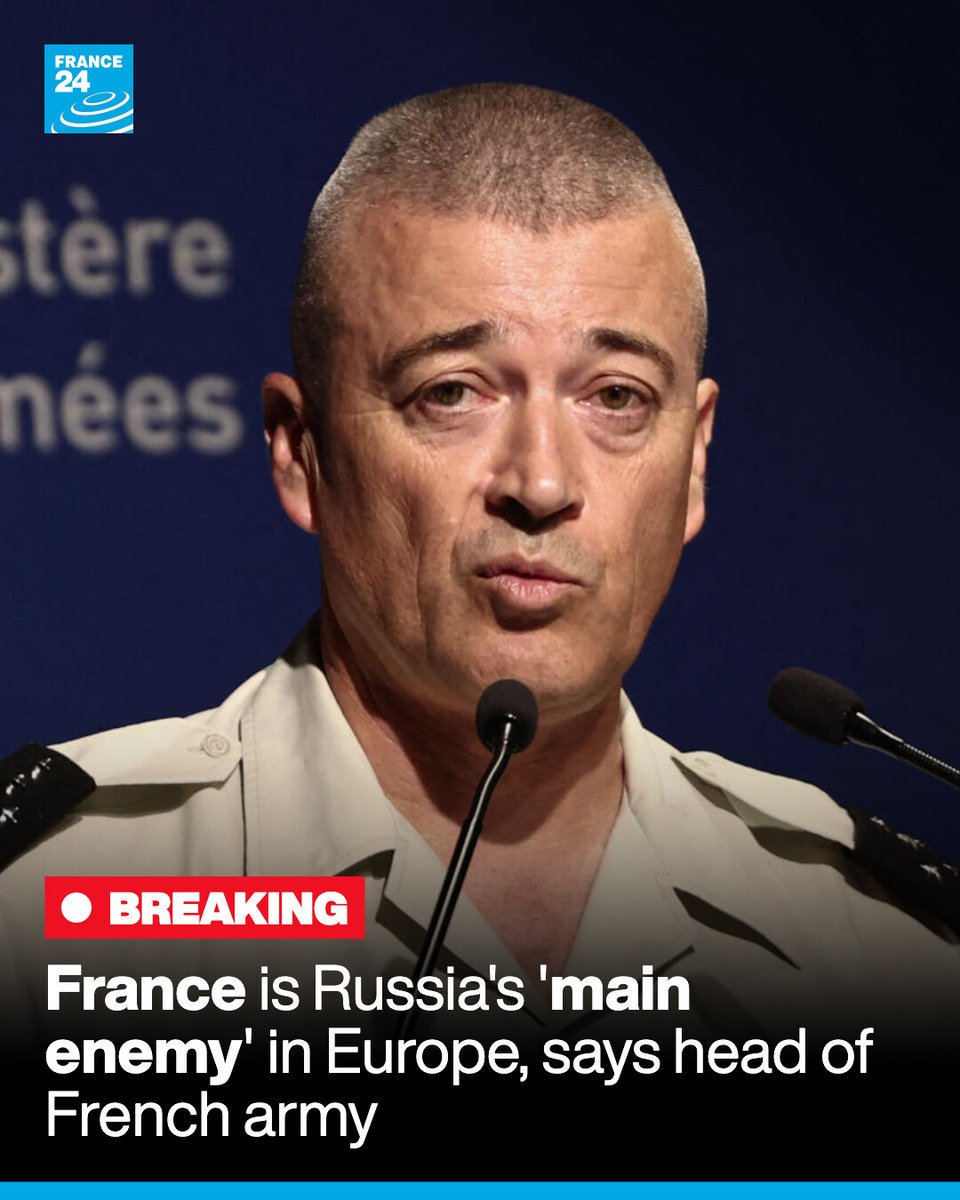 French Army Chief Thierry Burkhard Says Russia Identifies France as ...
