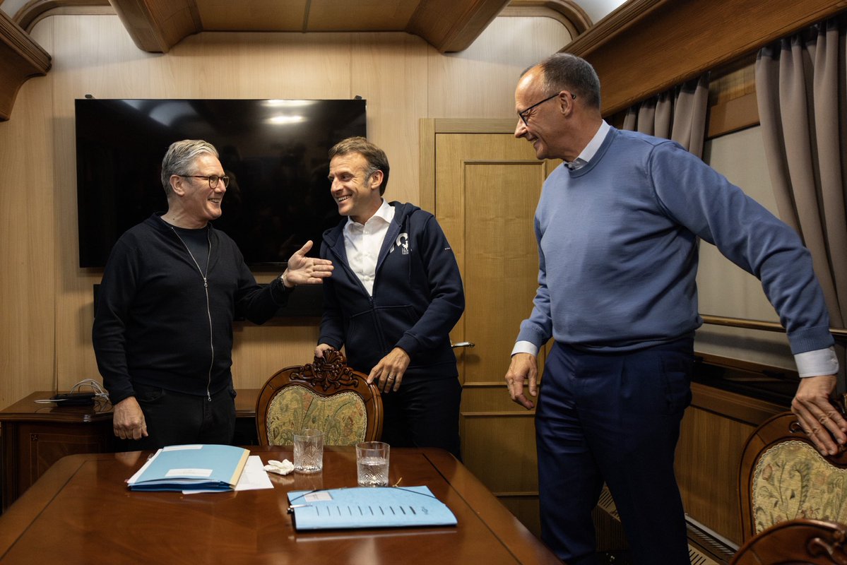 French Media Dismiss Claims Macron and Merz Hid Cocaine on Kyiv Train ...