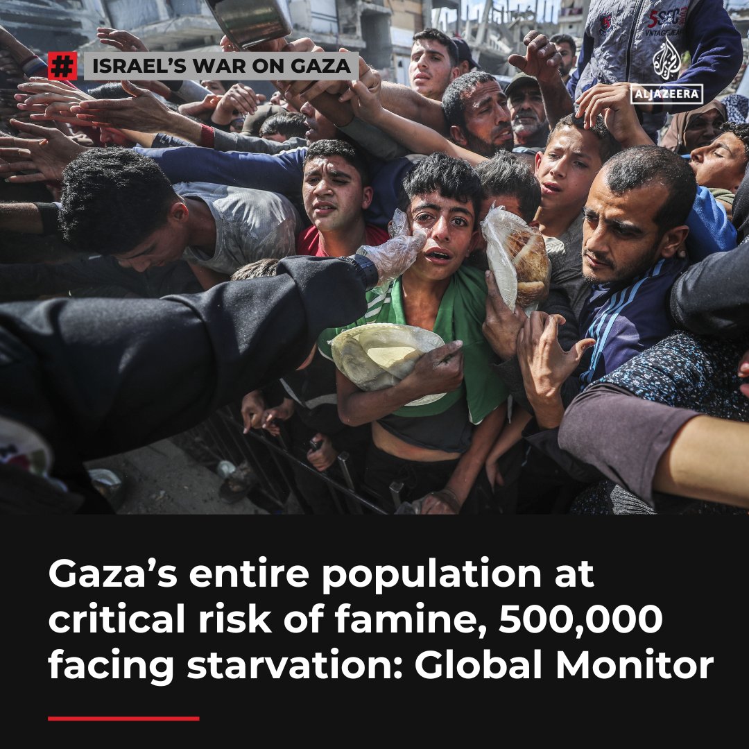 Gaza's Entire Population at Risk of Famine, 500,000 Facing Starvation: UN-Backed Report ...