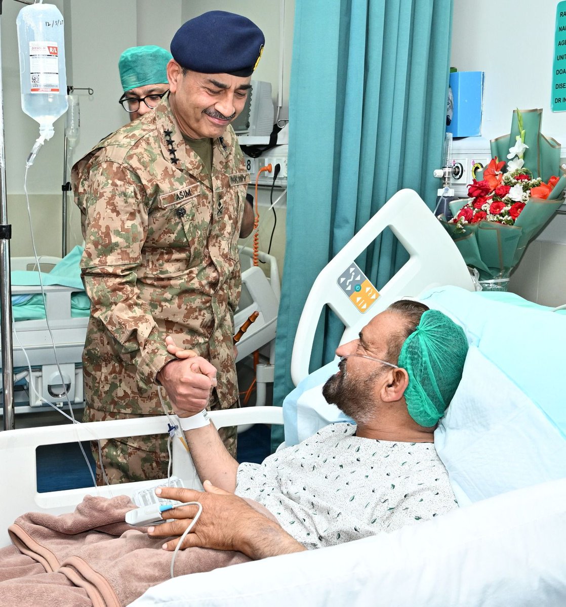 General Syed Asim Munir Visits Rawalpindi Hospital to Meet Soldiers and Civilians Wounded in ...