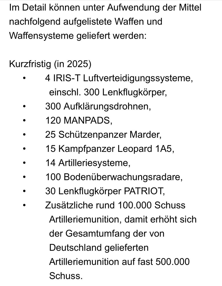 Germany to Provide €11 Billion in Military Aid to Ukraine Until 2029, Including IRIS-T, Patriot ...