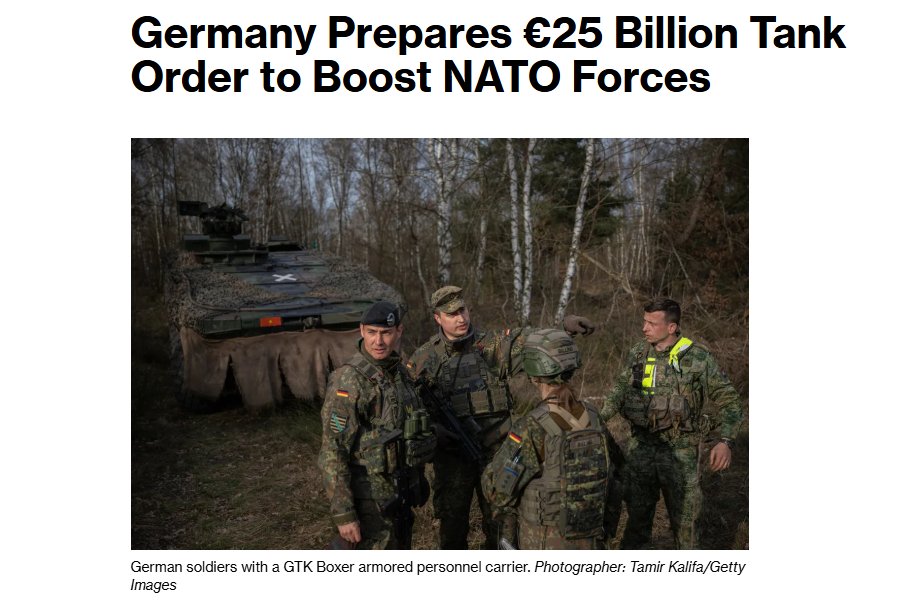 Germany Weighs €25 Billion Tank Order to Equip NATO Brigades | DeepNewz ...