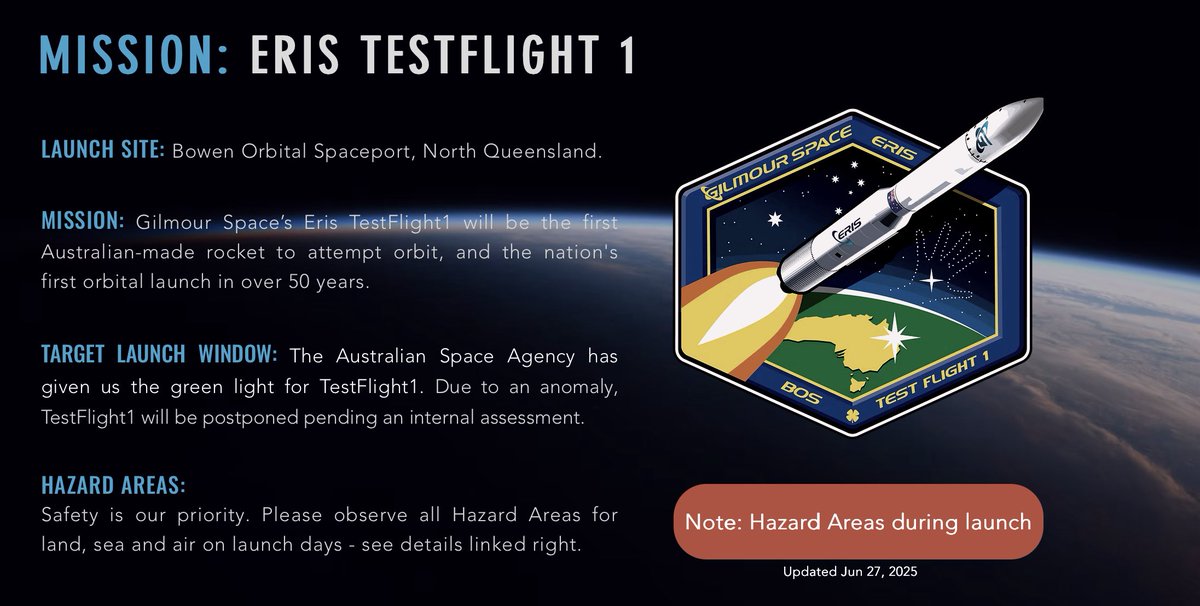 Gilmour Space’s Eris Crashes 14 Seconds Into Australia’s First Orbital ...