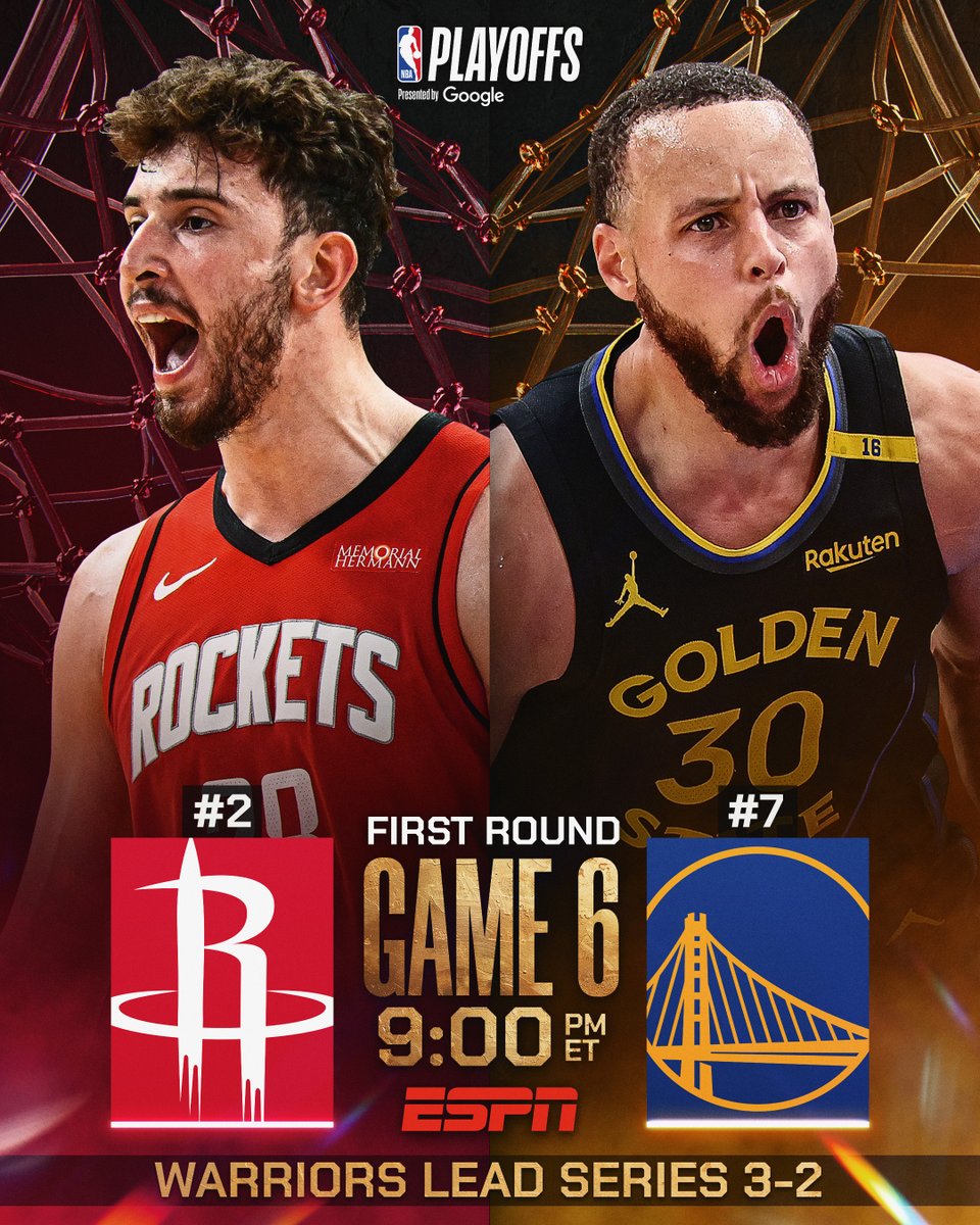Golden State Warriors, Leading 3-2, Host Houston Rockets in Game 6 to ...